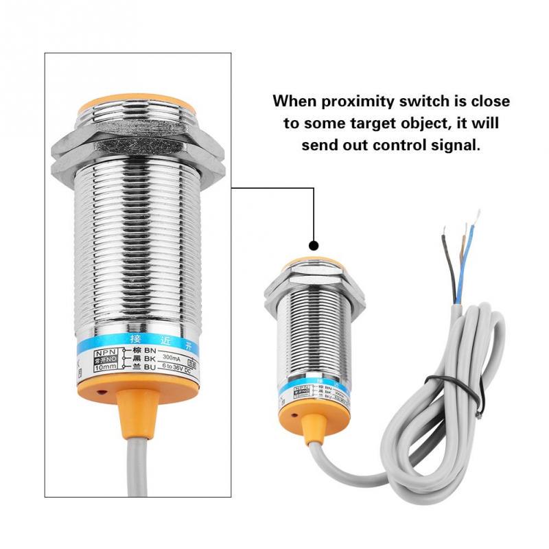 Buy 10mm Inductive Proximity Sensor Switch DC NPN 3-Wire Normally Open LJ30A3-10-Z/BX at ...