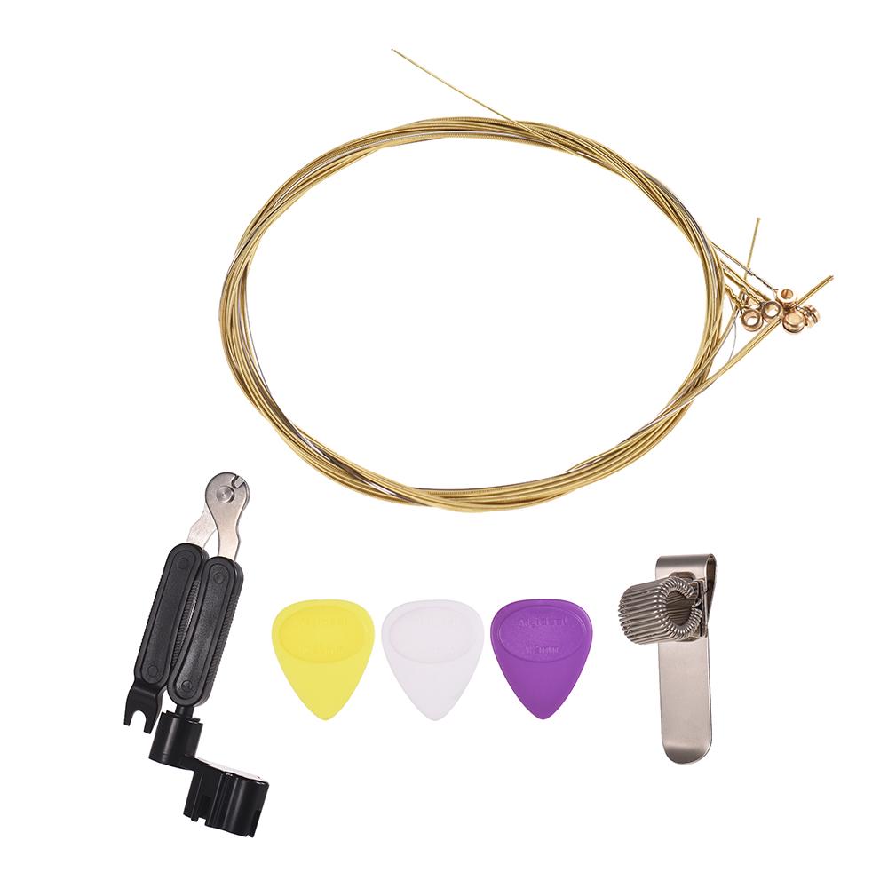 Cheap Entrylevel Acoustic Guitar Tool Kit Guitar Strings Picks Holder ...