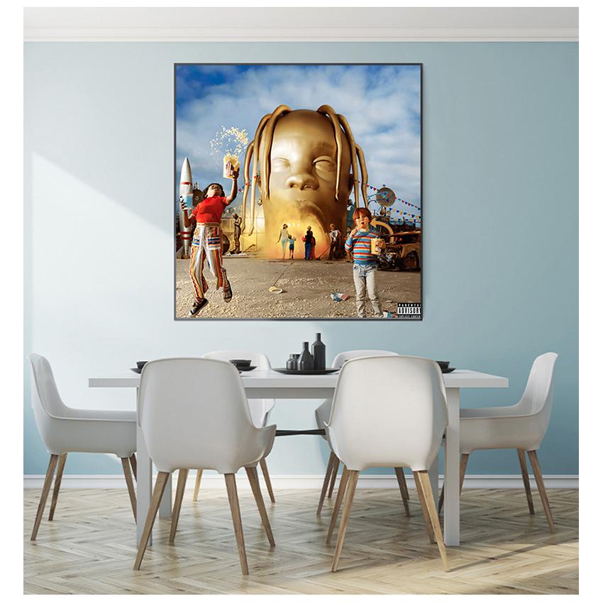 Buy Canvas Painting Home Decor Posters and Prints Travis Scott ...