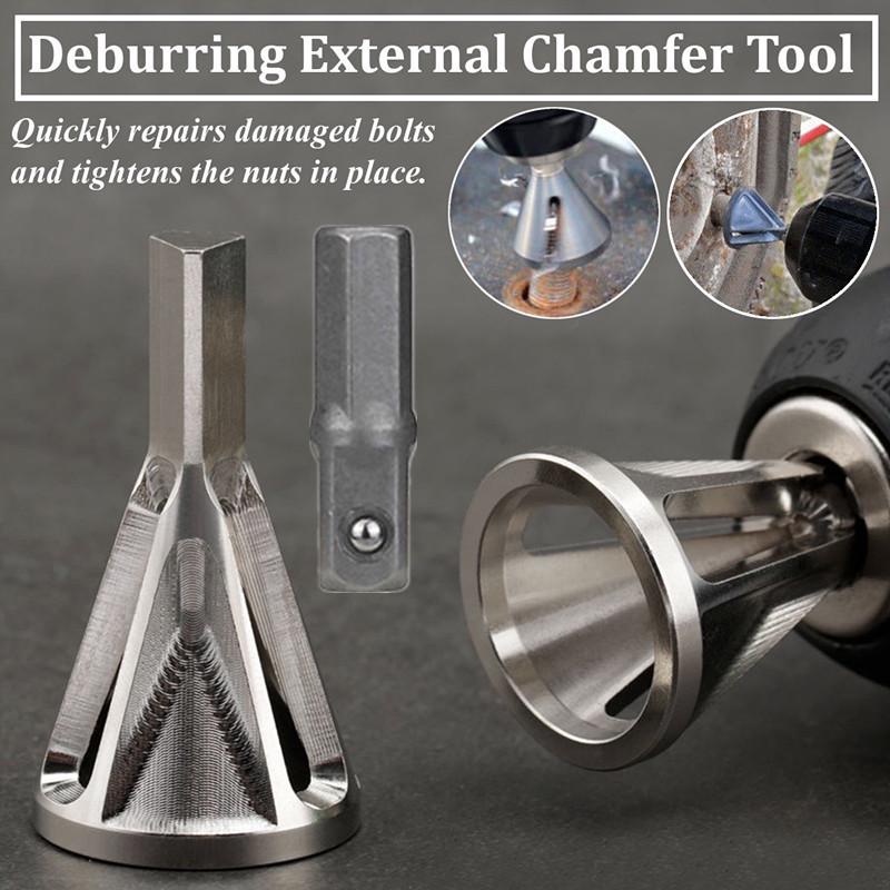 Buy Silver Deburring External Chamfer Tool CR12MOV Remove Burr Tool ...