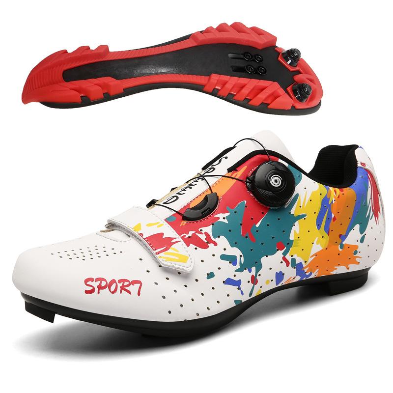 Buy Cycling Sneaker Mtb Shoes Men Flat Route Cleat Road Bike Shoe Speed ...