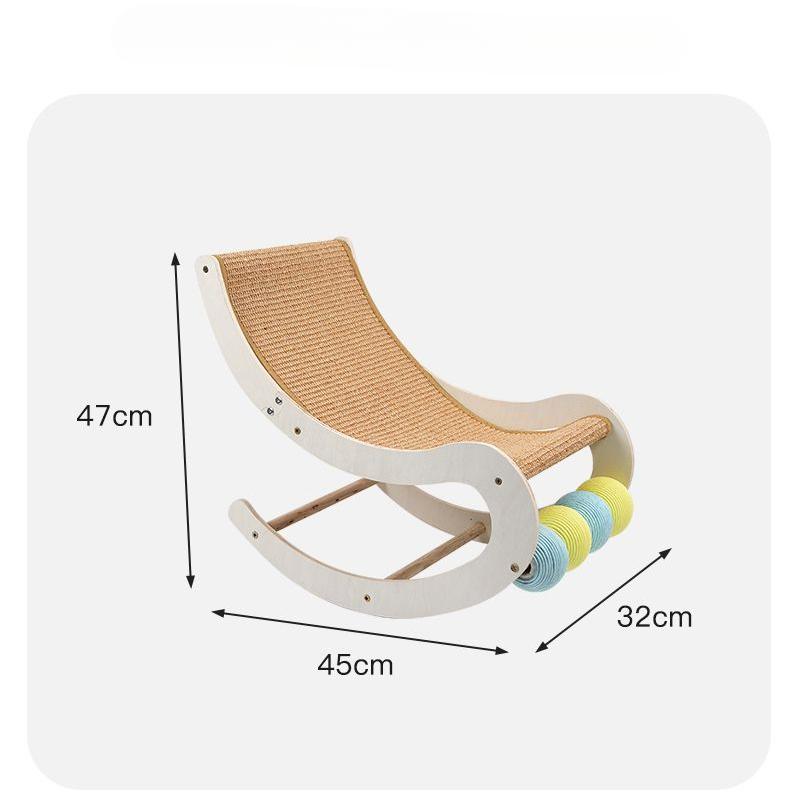 Cheap Cat Rocking Chair Summer Cat Litter Cat Scratch Board Sisal ...