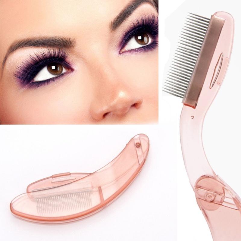 Buy Folding Eyelash Comb Eyelash Extension Tool Make Make Up Brushes ...
