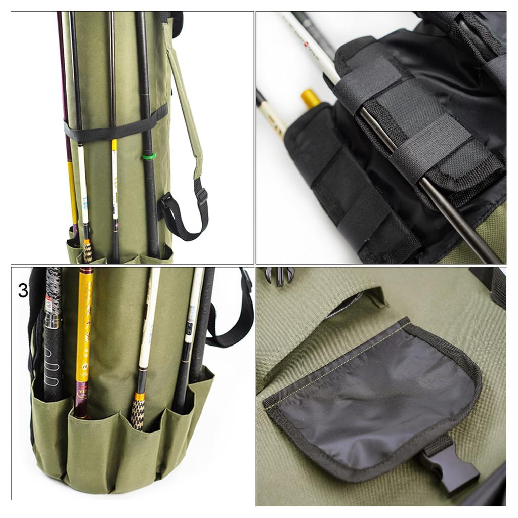 Buy Fishing Rod Tackle Bag Large Capacity Fishing Pole Storage Bags Fishing Gear Organizer ...
