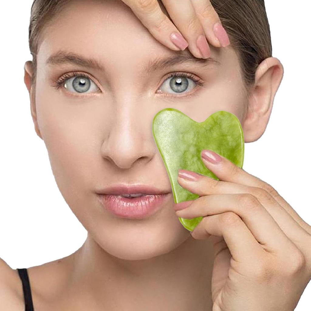 Cheap Natural Stone Green Jade Scraper|Novelty Shape Facial Gua Sha ...