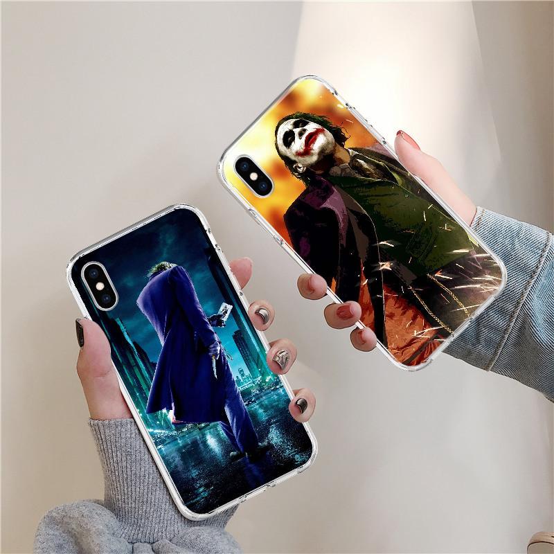Joker TPU Phone Cases Covers for iPhone 6 XS Max XR 8 X 7 11 Plus 5 11 ...