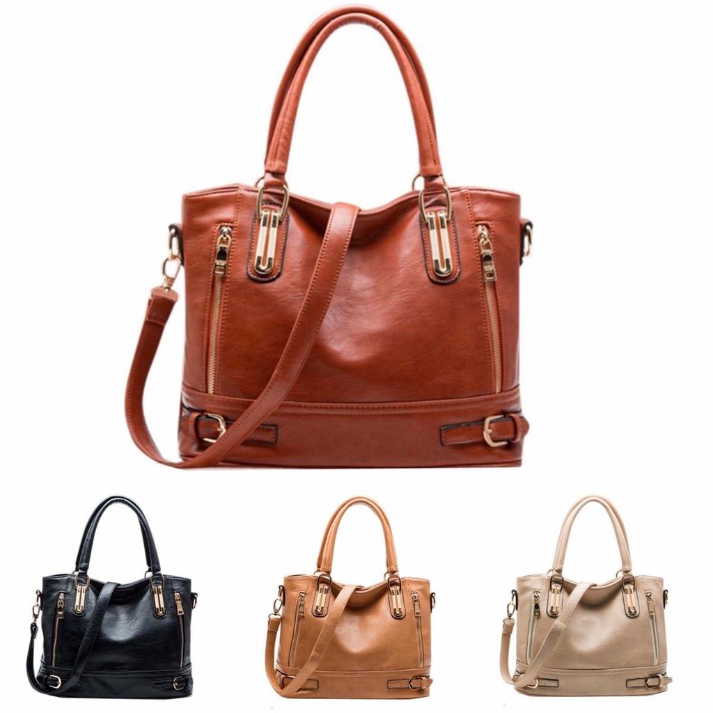 Buy Fashion Women Lady Buckle Handbag Tote Shoulder Crossbody Zipper ...