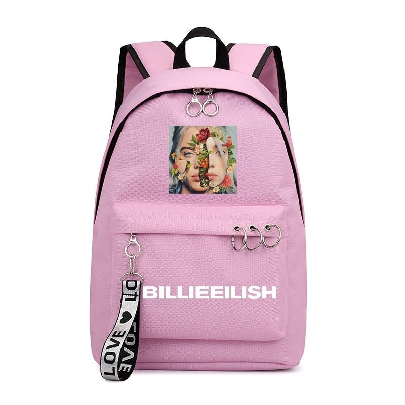 Pop Singer Billie Eilish Backpack Women Girls Fashion Travel Outdoor ...