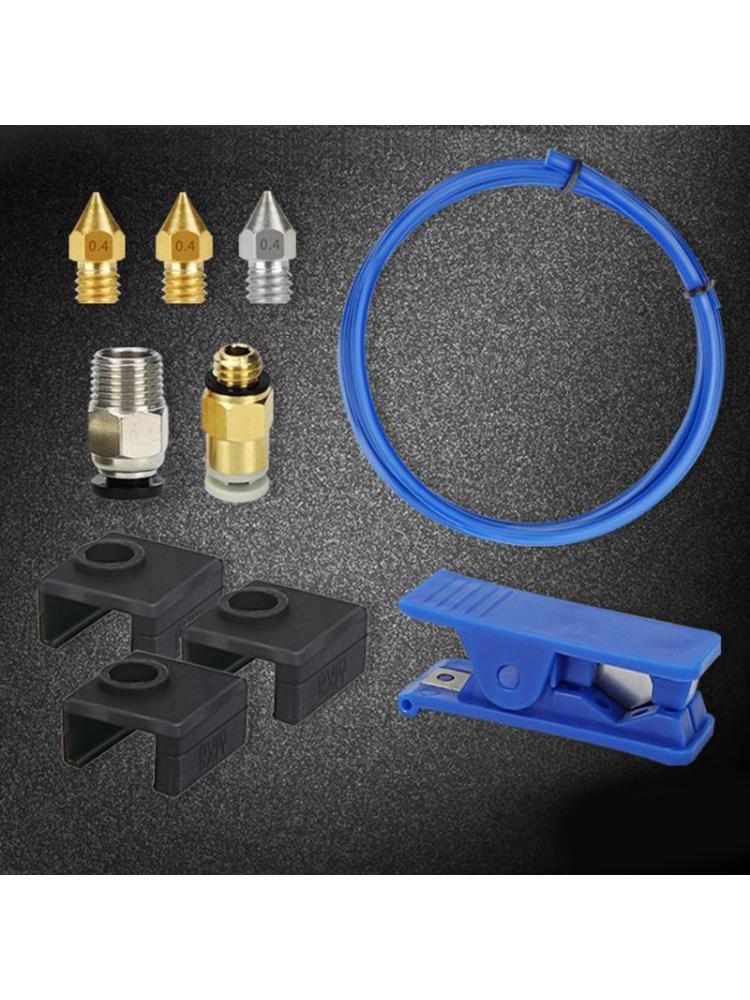 10pcs 3D Printer Kit PTFE Tube OD4mm Cutter Pneumatic Connectors ...