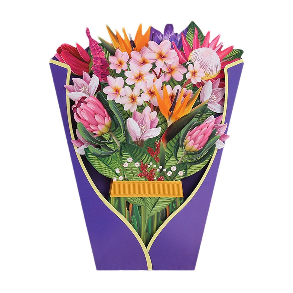 Kaufe Paper Flower Bouquet|3D Popup Paper Flower Greeting Cards With ...