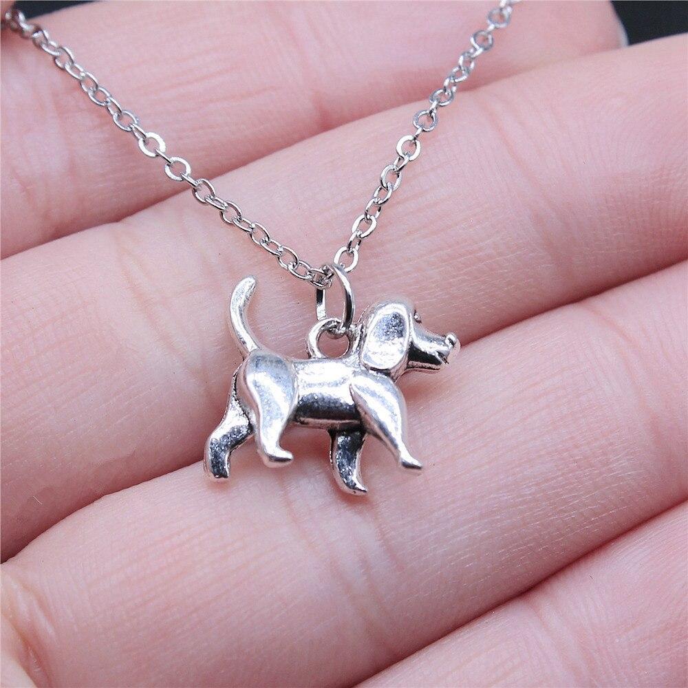 1pcs Zinc Alloy 3D Cute Puppy Dog Charms Necklaces Jewelry Making ...
