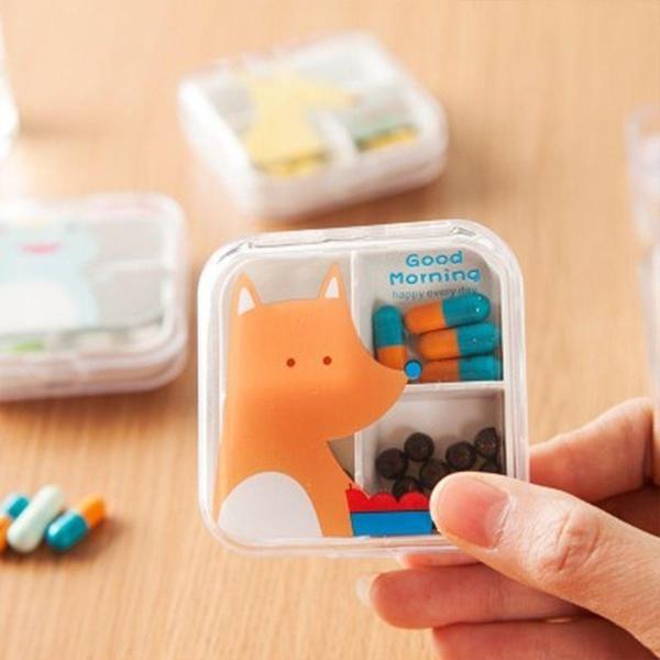 Buy Moisture-proof Creative Cartoon Animal Pattern Cute 4 Compartment ...