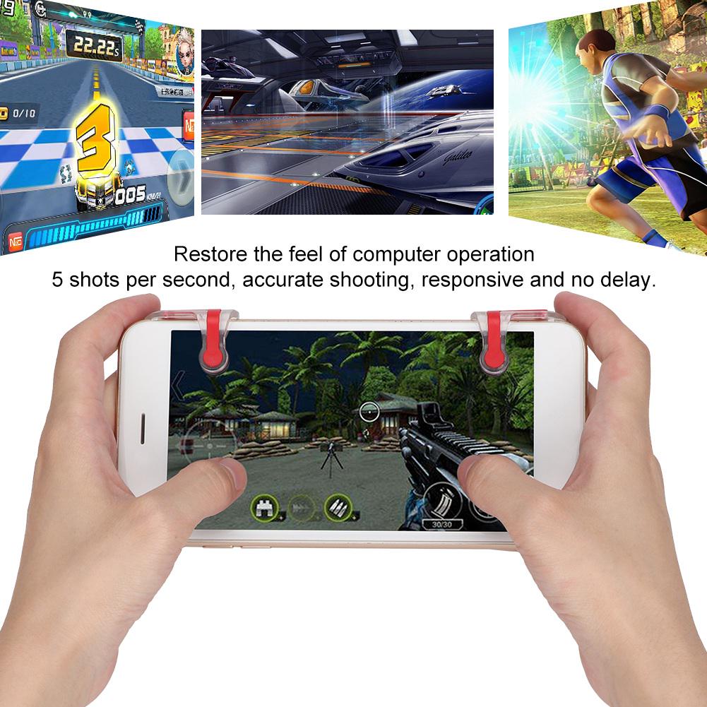 Buy Metal Trigger Mobile Phone Game Controller Auxiliary Aim Button Gamepad Joystick Shooter at ...