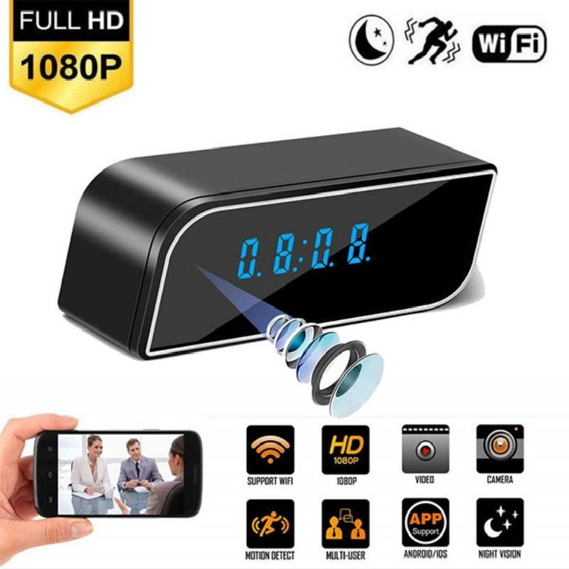 Buy 1080p WIFI Mini Camera Time Alarm Clock Wireless Motion Sensor ...