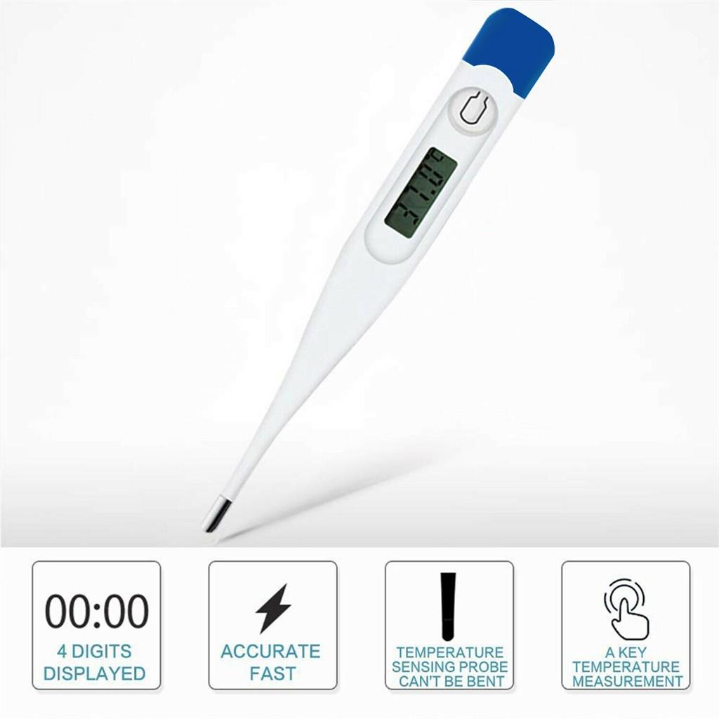 Buy LCD Digital Thermometer Human Health Fever Check Alarm for Adults ...