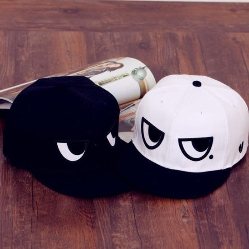 Hip-hop Cap Unisex Cartoon Eyes Flat Print Men Women Baseball Hats ...