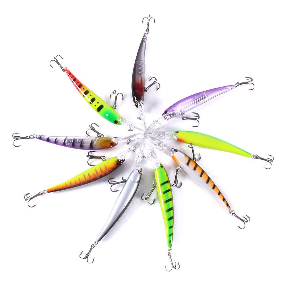 Buy 10pcs 12cm 10g Minnow Bandits Fishing Wobbler Lure Artificial Hard Bait Trolling Bait ...