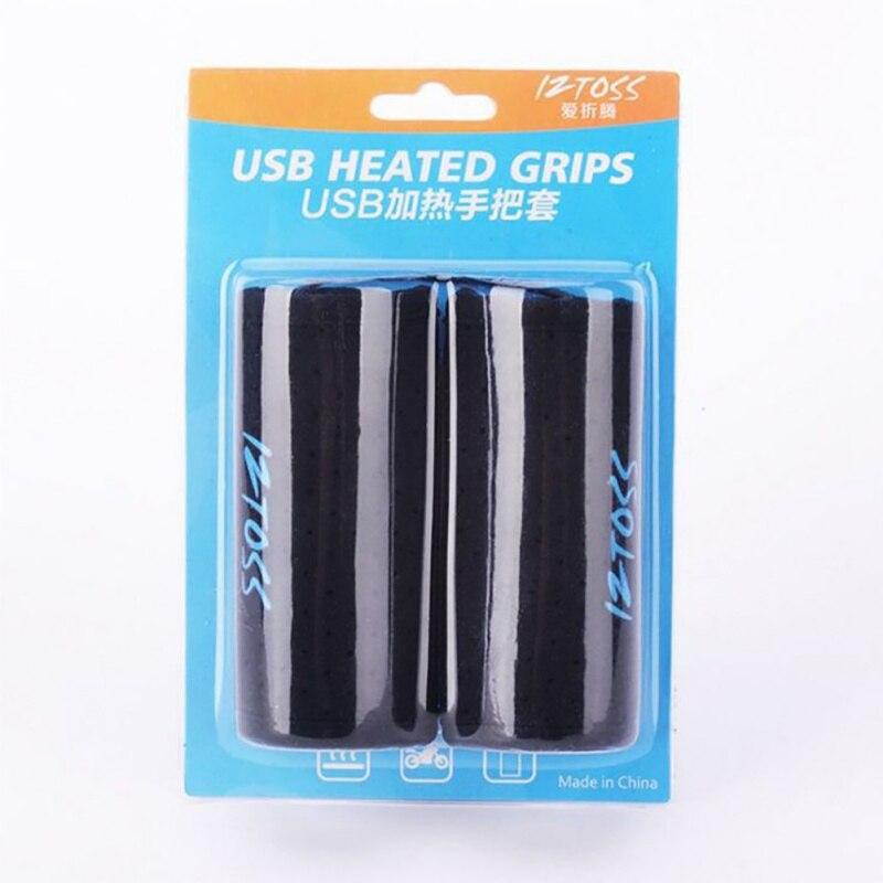 Buy 1 Pair Motorcycle Heated Grips USB Winter Electric Bicycle ...