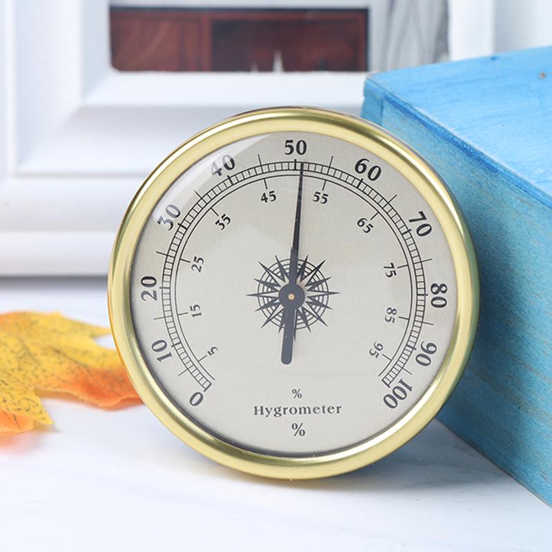 Buy Indoor Outdoor 72Mm Gold Diameter Hygrometer Temp Wet Hygrometer ...