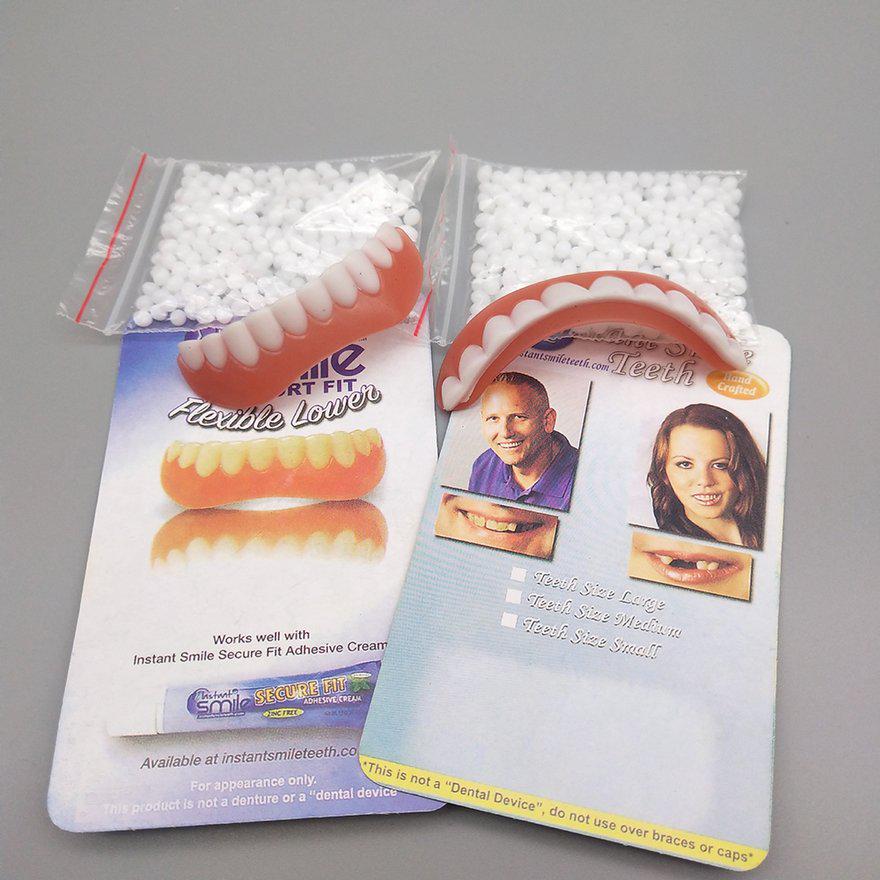 Instant Smile Silicone Simulation Teeth Braces Whitening Teeth Smiley ...