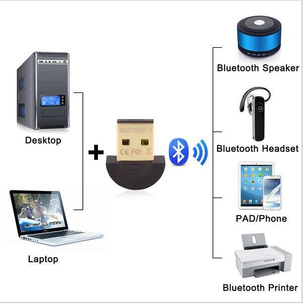 Buy Bluetooth USB 2.0 Dongle Adapter Smallest Bluetooth Transmitter ...