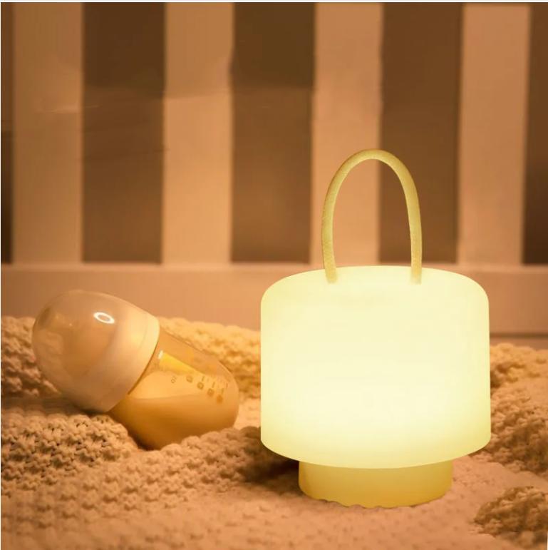 Led Night Light Bulb Unplugged Bedroom Bedside Remote Control Charging ...