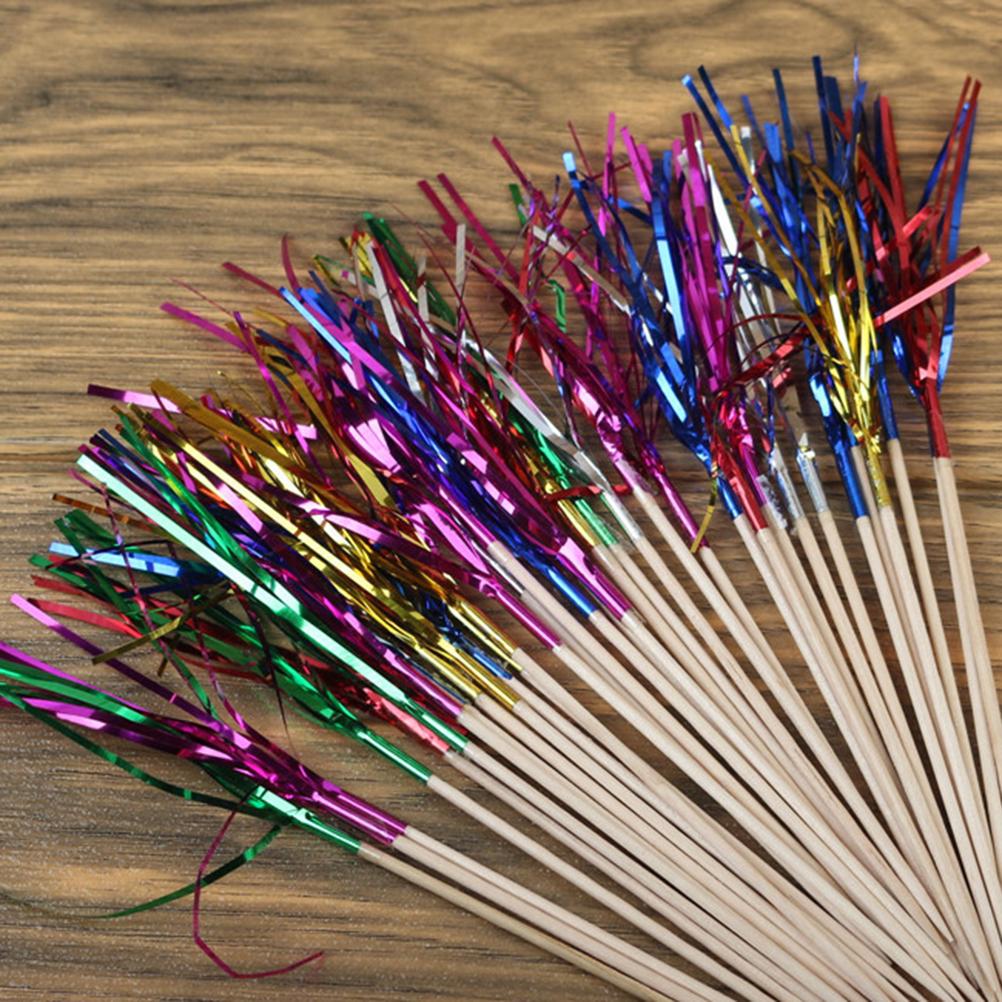 Buy 100 Pcs Cake Picks Decorative Disposable Firework Colorful Fruit ...