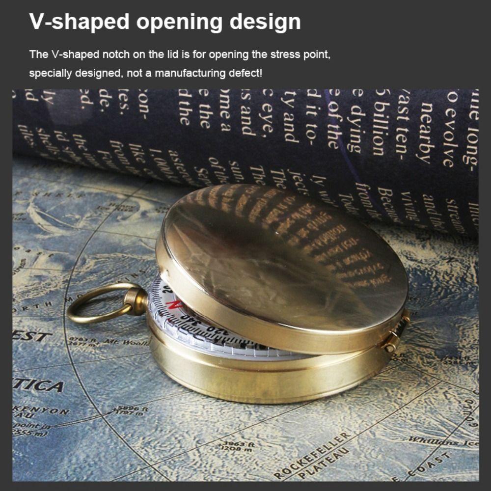 Hiking Gift Vintage Bronze Compass Pocket Watch Compass Luminous ...
