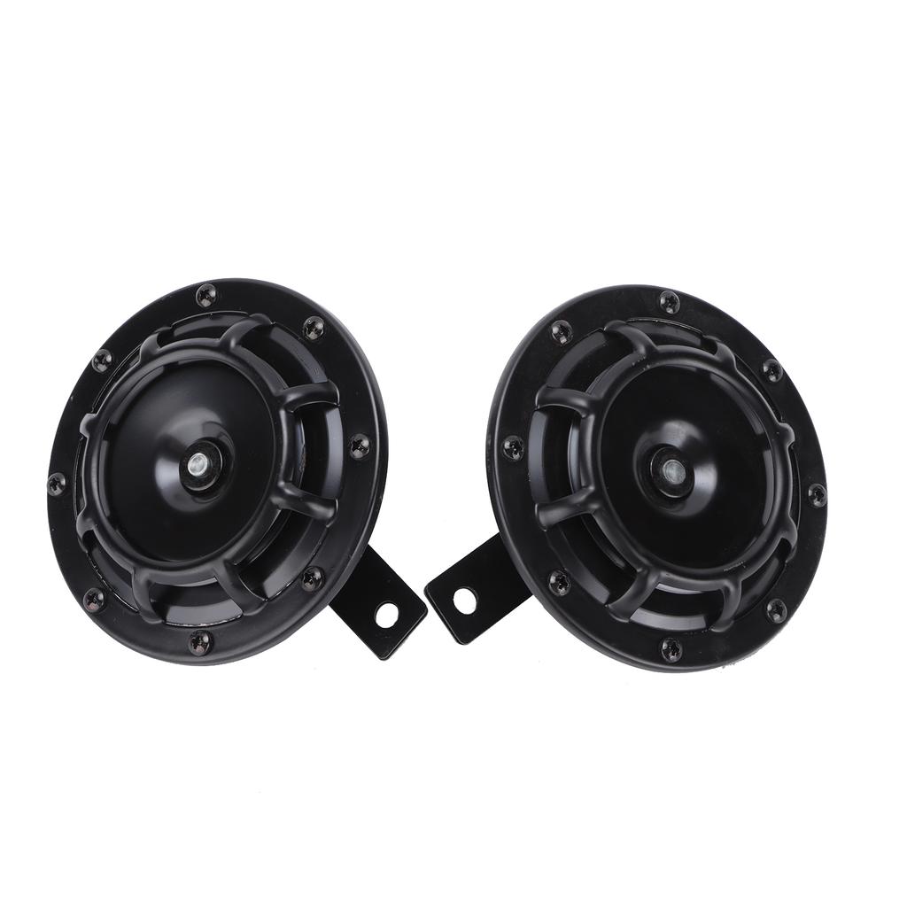 Buy Pair 120mm 115DB Snail Horn Universal Black for Car Motorcycle ...
