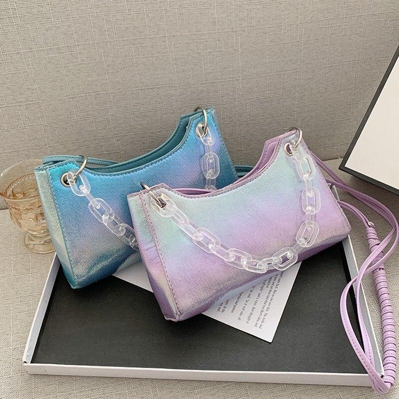 Cheap New Transparent Chain Shoulder Bags For Women Casual Messenger ...