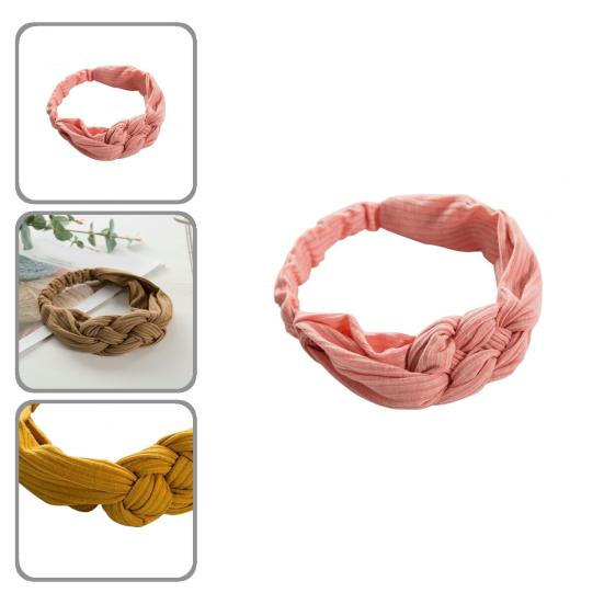 Buy Lovely Solid Color Makeup Headband Twist Women Makeup Headband at ...