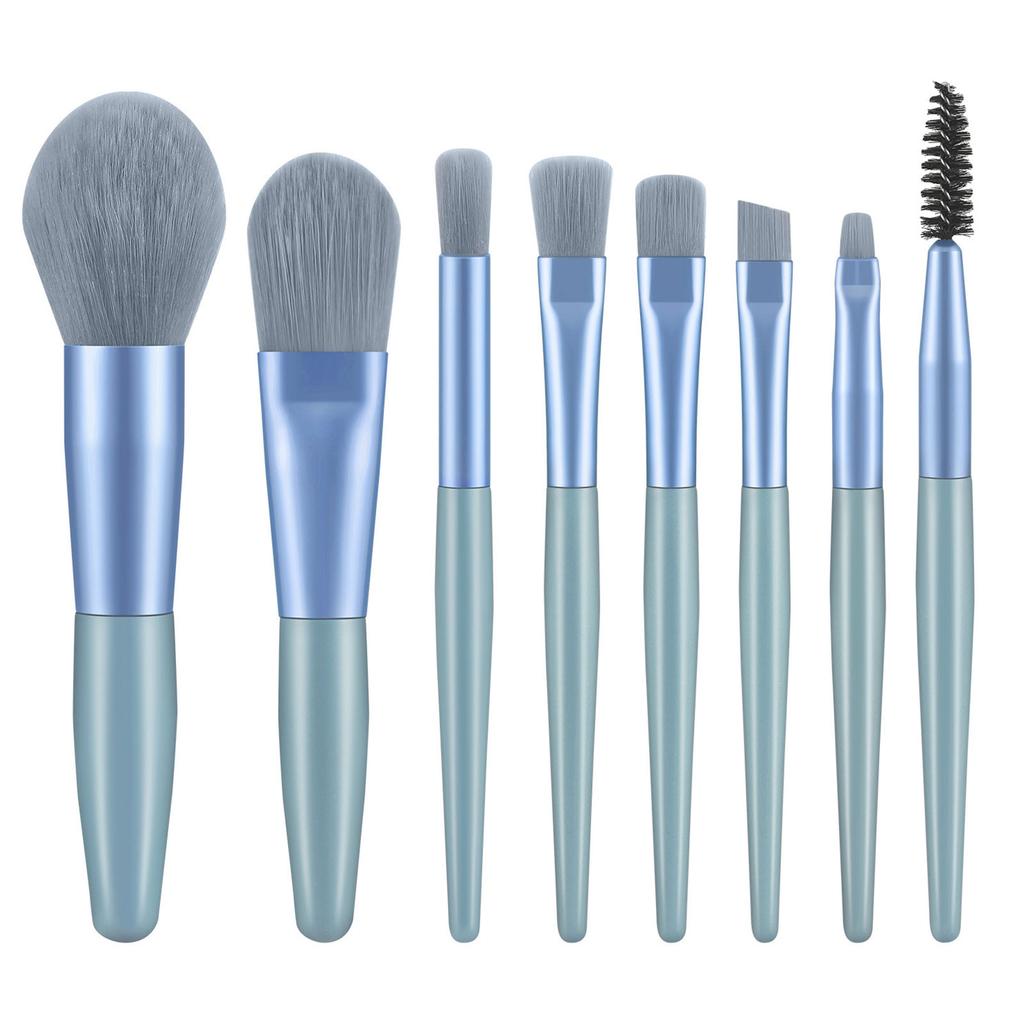 Cheap 8-Piece Mini Makeup Brush Matte Wooden Handle Soft Hair Beauty ...
