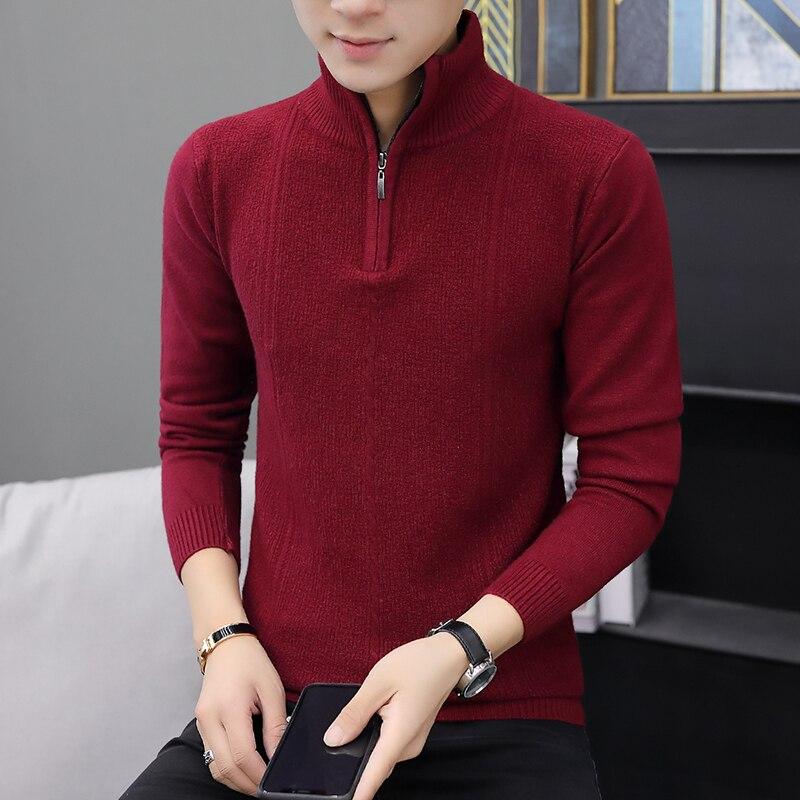 Cheap Men's Sweaters Autumn Winter Warm Cashmere Wool Pullover Sweaters ...