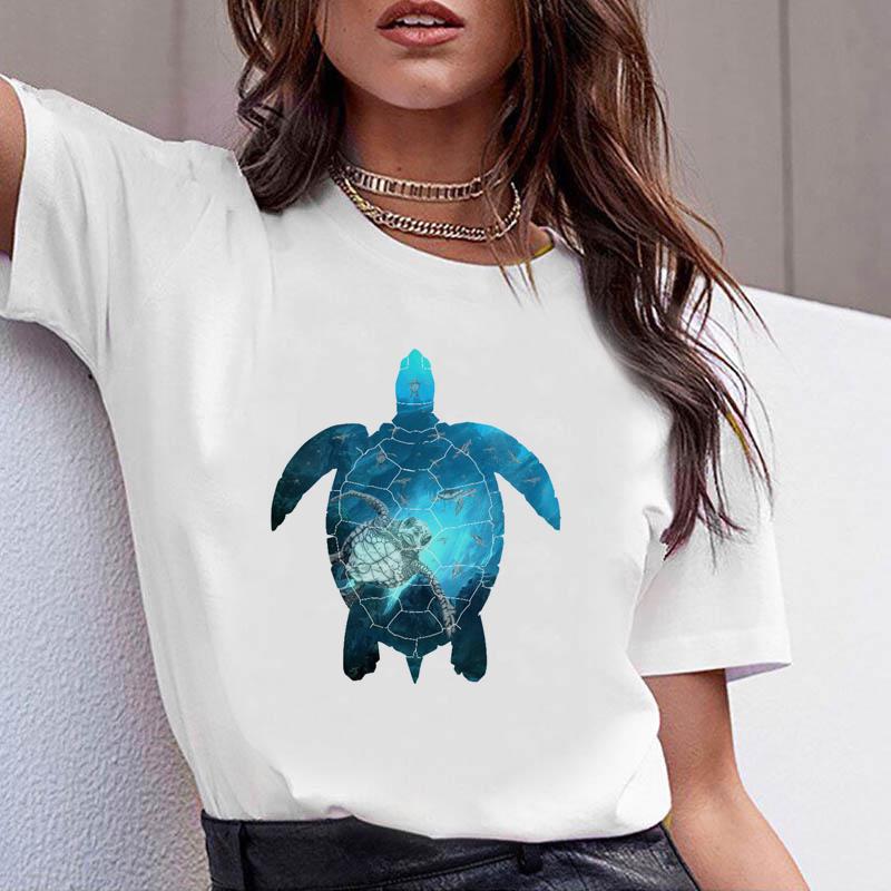 Buy Fashion Printed Tshirt Women Trend Style O-Neck Short Sleeve Tops ...