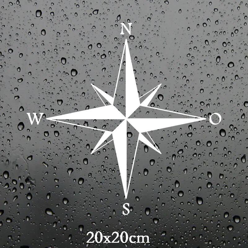 Buy TZ 1836# 20x20cm NSWE compass car sticker funny car stickers ...