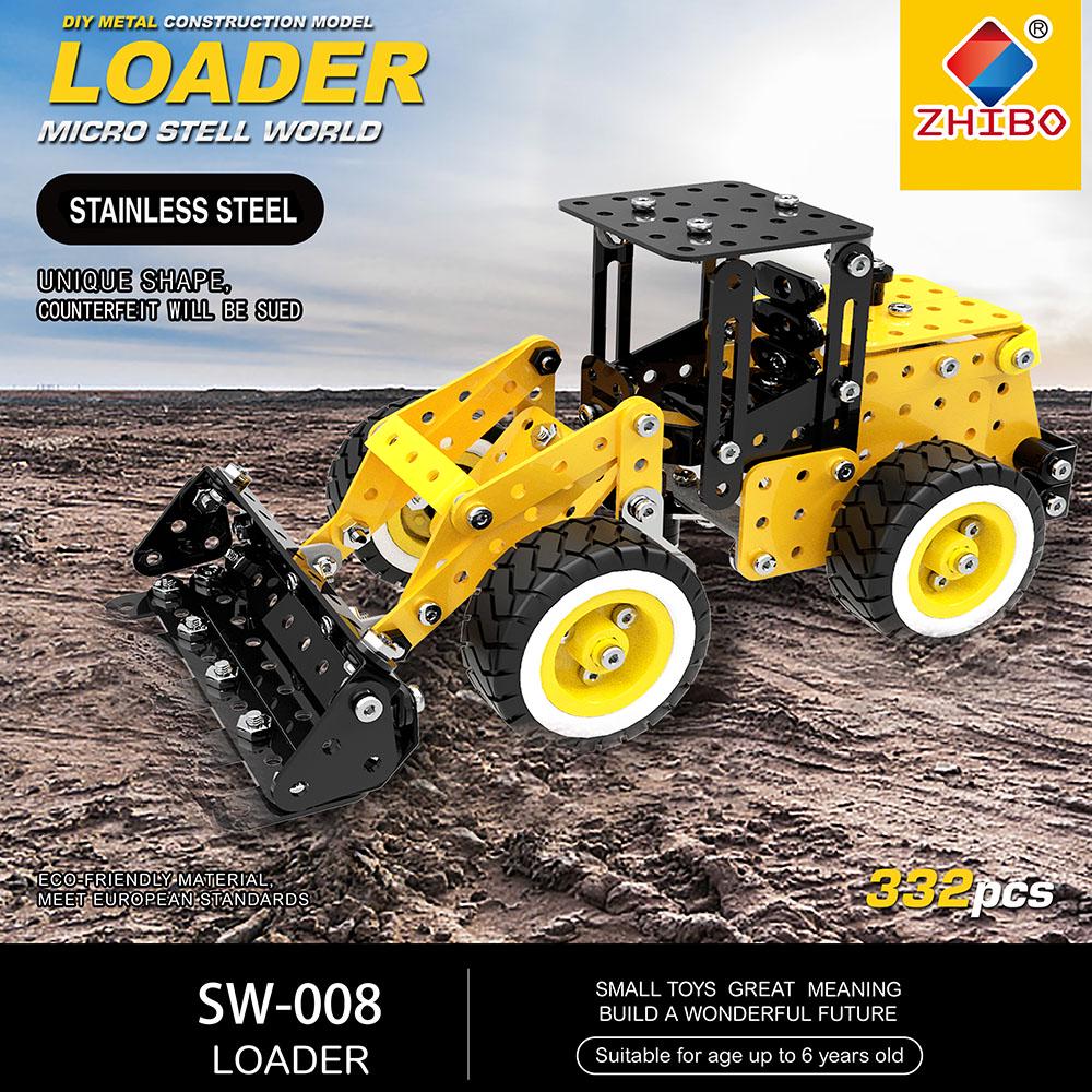 332Pcs Autoloader Intelligent Construction Set 3D Stainless Steel Model ...