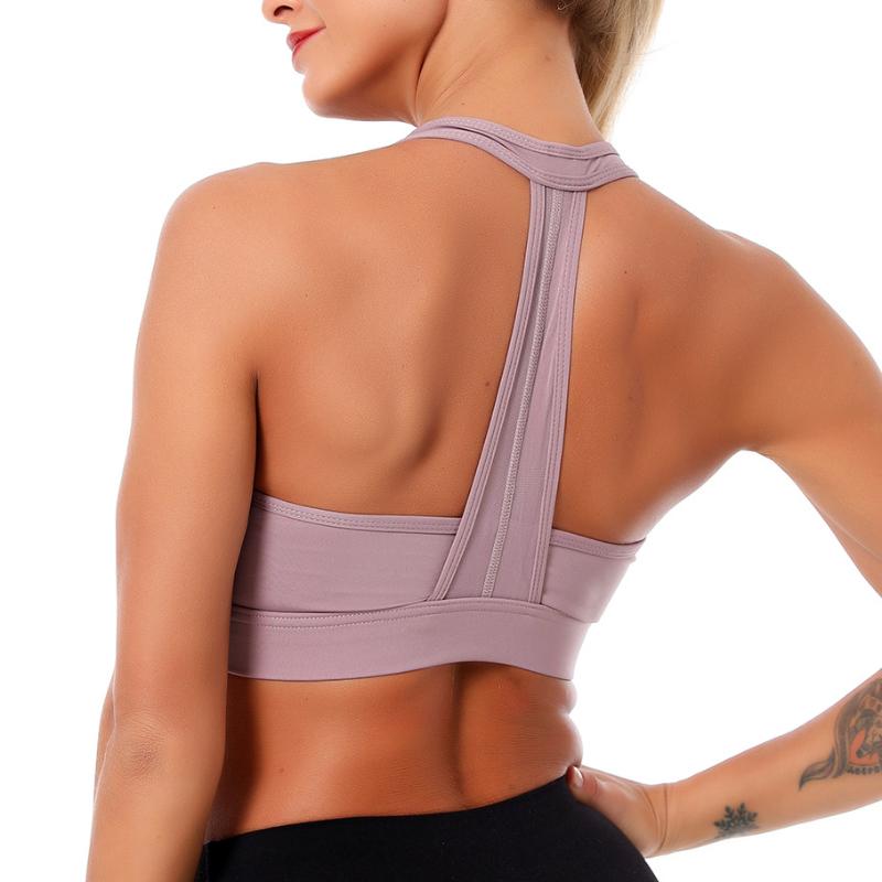 Buy Auroth Women Push Up Sport Top Shockproof Yoga Bra Gym Fitness Bra Backless Running Vest at ...