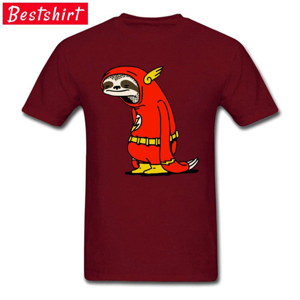 Buy Flash Sloth Cartoon Tshirt Superhero Funny T Shirt For Men Cotton ...