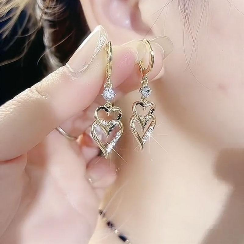 Buy Fashion Women 'S Stainless Steel Double Layer Simple Heart Shape ...