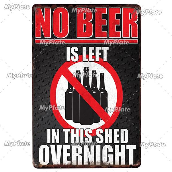 Satın alın [Myplate] Cold Beer Metal Sign Vintage Plaque Tin Sign Plate ...