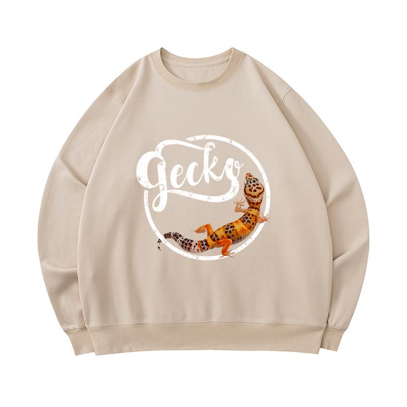 Cheap Men's 300 GSM 100% Cotton Sweatshirt Leopard Gecko Geometric ...