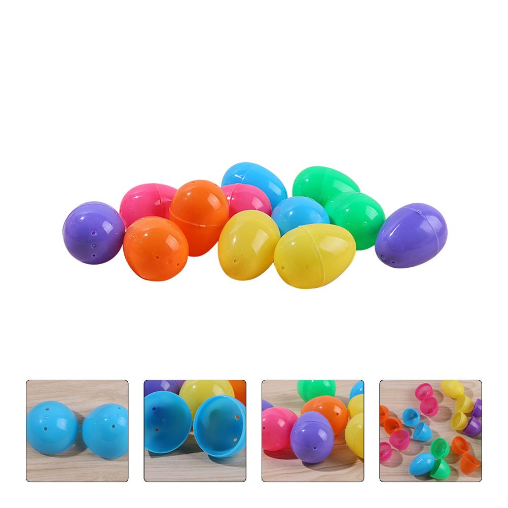 Buy 48 PCS Colorful Plastic Egg Shell Easter Decoration Festival Crafts ...