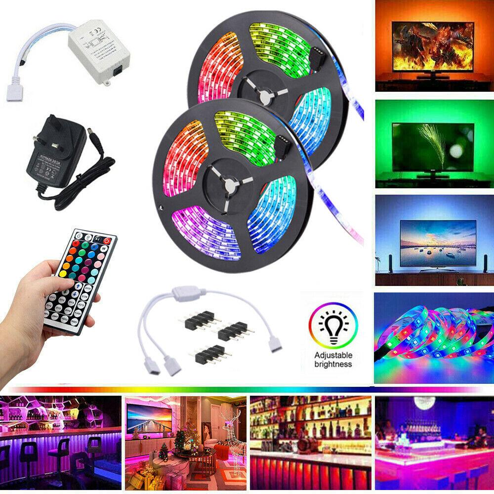 Buy 32FT 15M RGB 600/900 LED Flexible Strip Light 3528 Strip With 44 ...