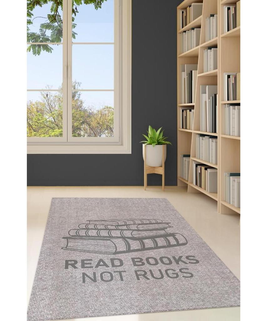 Satın alın Read A Book Not a Carpet Cotton Woven Based Washable Non ...