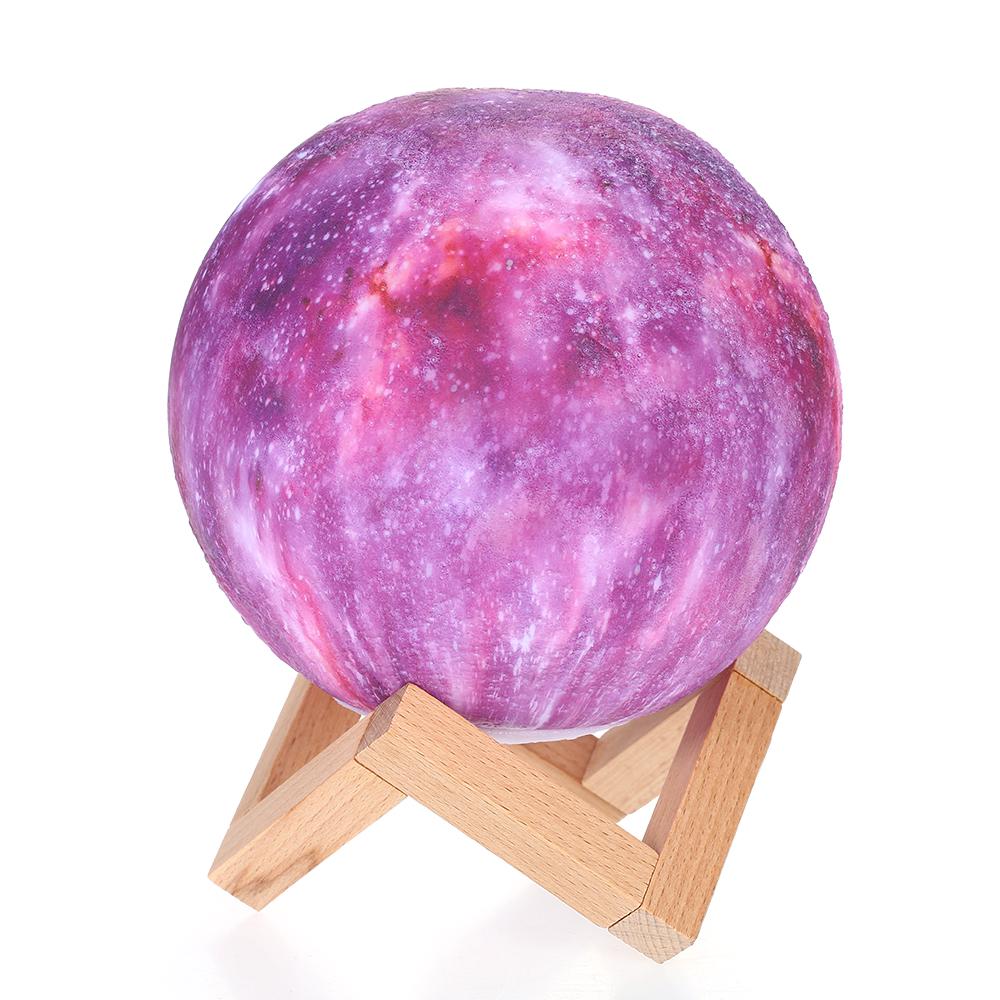 Satın alın 18cm Diameter USB Rechargeable 3D Printing Moon Light 3 ...