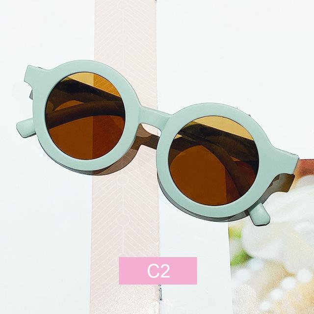Kaufe New Cute Round Sunglasses For Kids Girls Boys Children 'S Sun ...