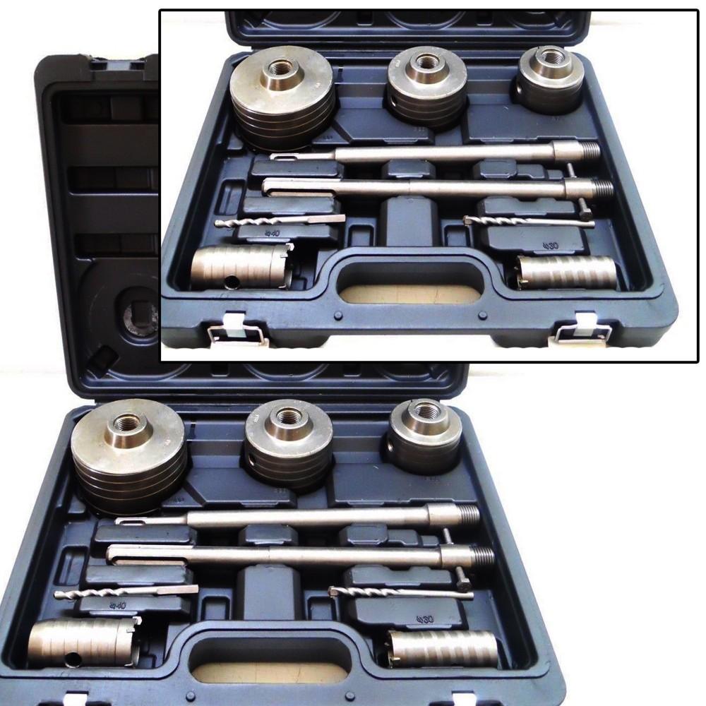 Buy Hole Cutters Core Drill 9 Pcs Wall 30 40 65 80 100mm Drill SDS Plus ...