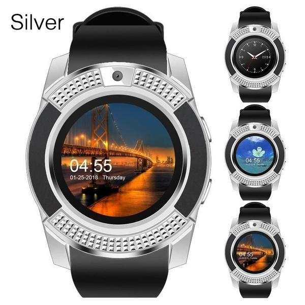 V8 Smart Watch with Camera Sport Tracker Health Monitors Pedometer ...