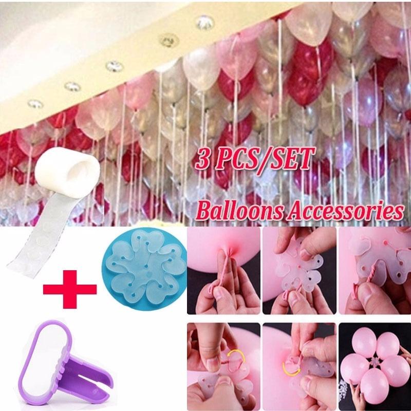 Buy 3 Pcs/set Balloons Accessories Balloons Glue Balls Stickers ...