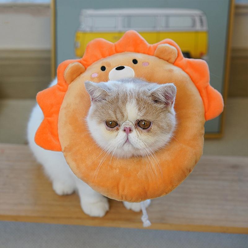 Buy Cat Neck Collar Cute Soft Comfortable Anti-bite Anti-licking ...